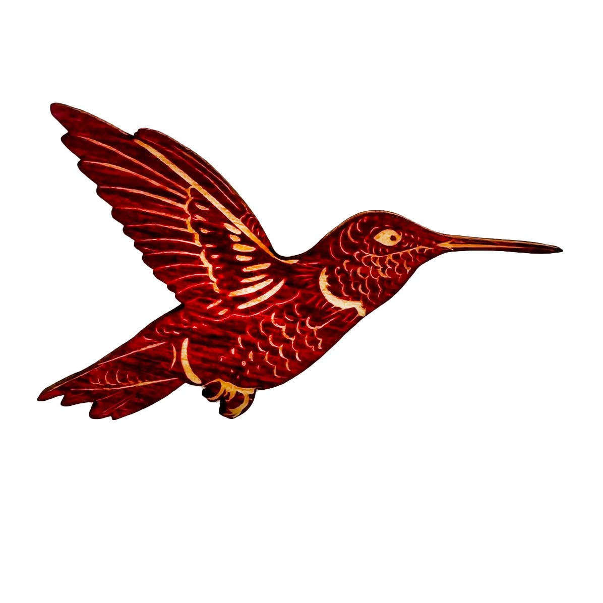 Wooden Hummingbird Magnet – The Bend Store