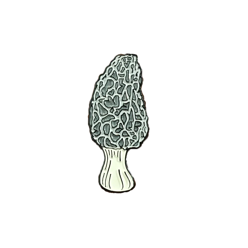 Morel Mushroom Enamel Pin – The Bend Store