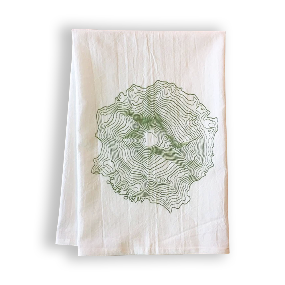 South Sister Topo Tea Towel – The Bend Store