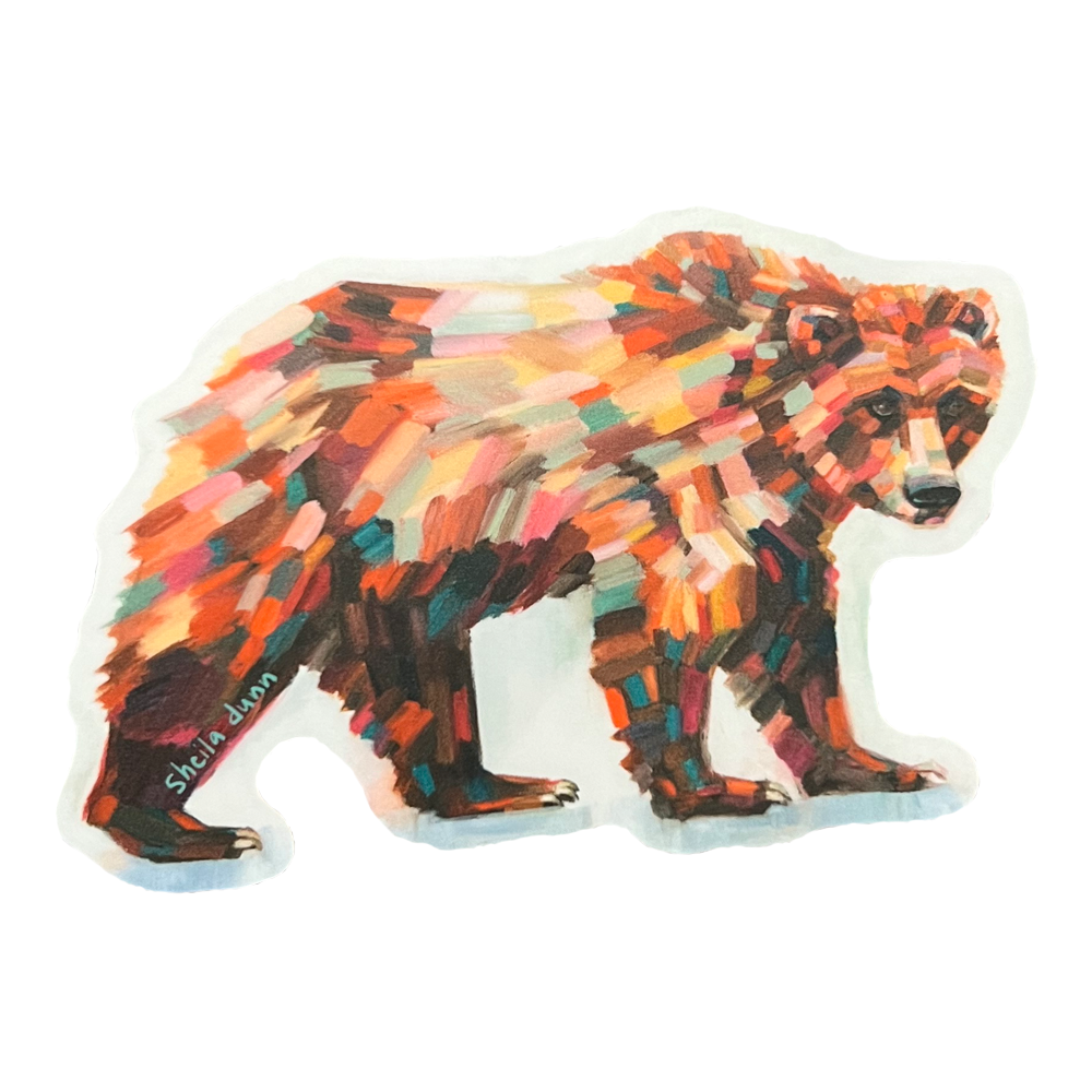 Grizzly Bear Sticker – The Bend Store