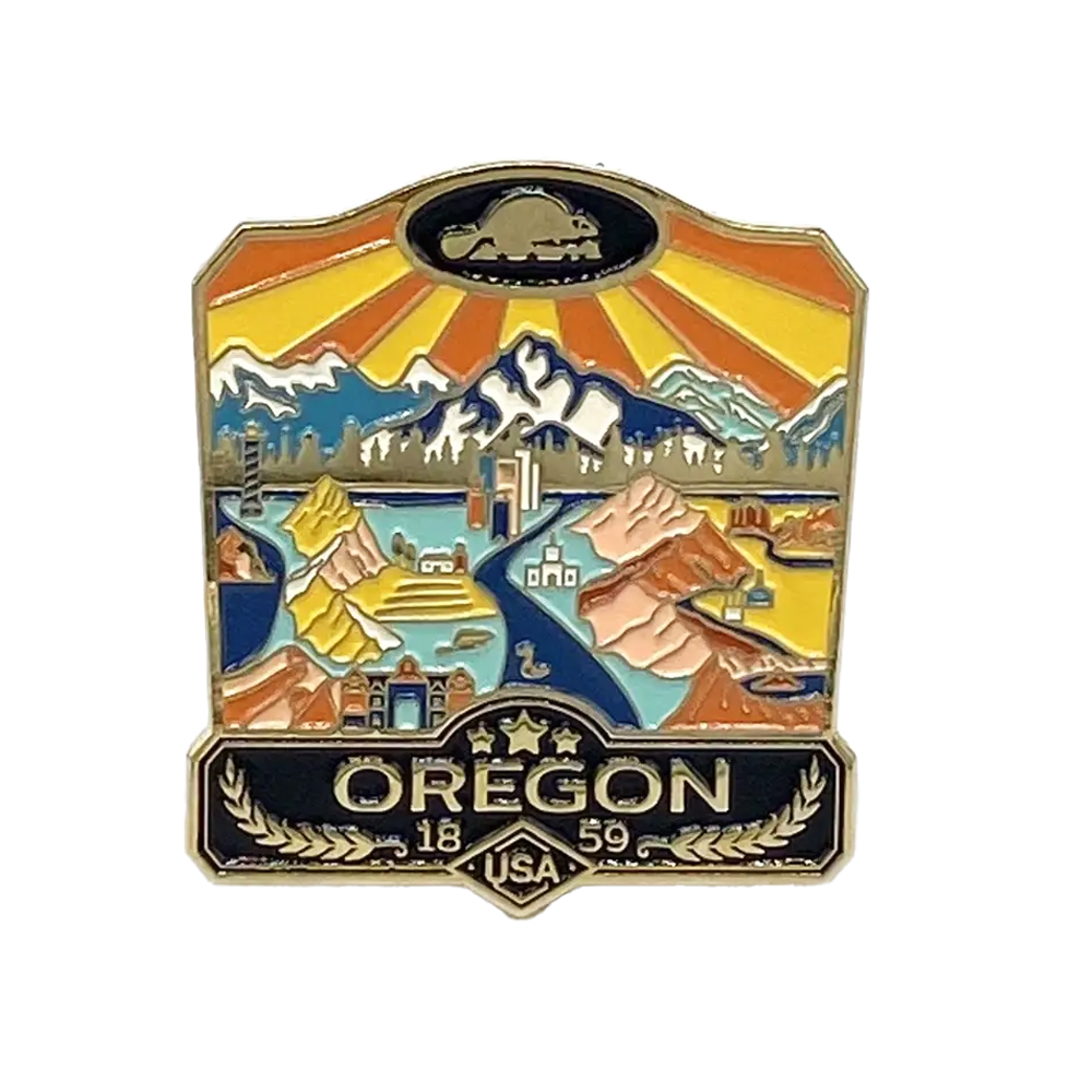 Oregon Enamel Magnet – The Bend Store