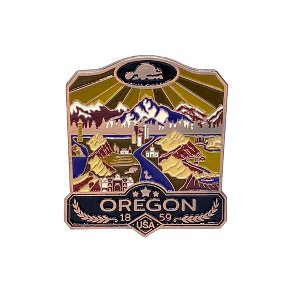 Oregon Enamel Pin – The Bend Store